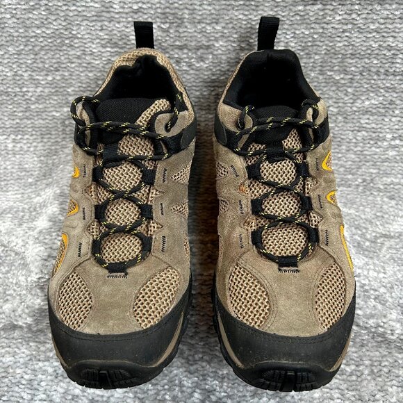 Merrell | Shoes | Merrell Mens Yakota Gray Yellow Hiking Trail Outdoor ...